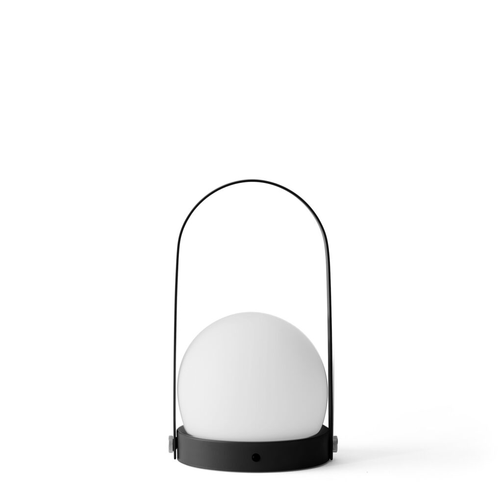 Carrie portable table lamp, black - Lartusihome.com