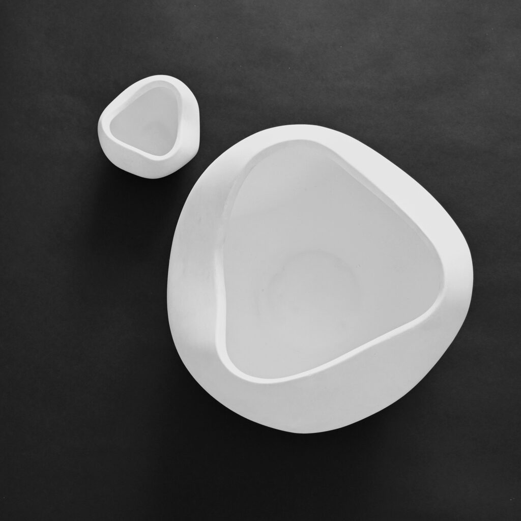 Curve bowl, big, Bone White - Lartusihome.com